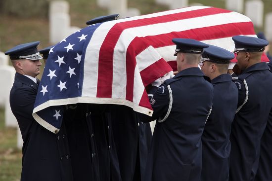 Us Air Force Casket Team Holds Editorial Stock Photo - Stock Image ...