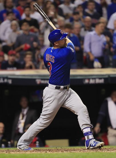 Chicago Cubs Batter David Ross Hits Editorial Stock Photo - Stock Image ...