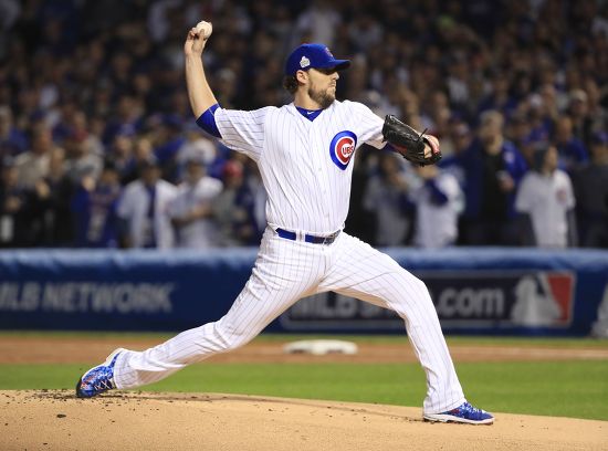 Chicago Cubs Pitcher John Lackey Throws Editorial Stock Photo - Stock ...