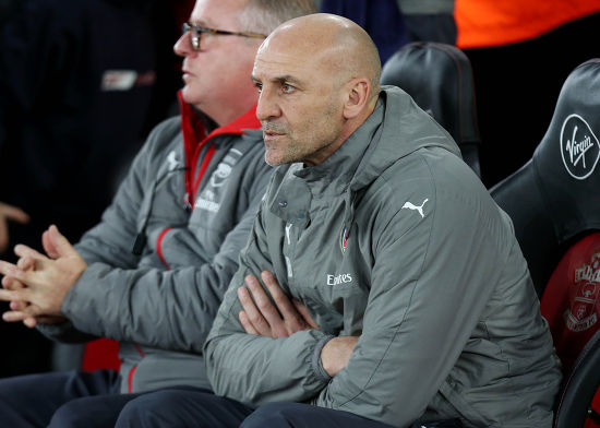 Arsenal Assistant Manager Steve Bould During Editorial Stock Photo ...