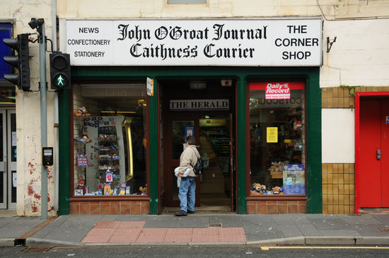 Newsagents Shop Sign Advertising John O Editorial Stock Photo - Stock ...
