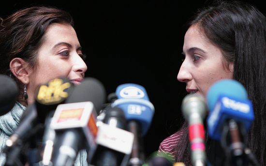 Italian Charity Workers Simona Pari L Editorial Stock Photo - Stock ...