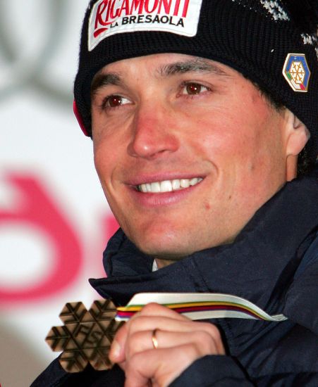 Italys Giorgio Rocca Poses His Trophy Editorial Stock Photo - Stock ...