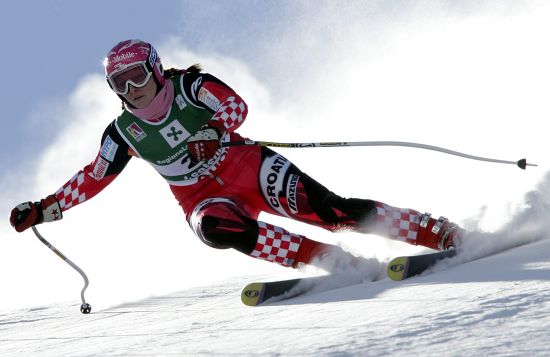 Croatian Former Alpine Ski Champion Janica Editorial Stock Photo ...