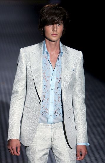 Model Presents Outfit Guccis Spring Summer Editorial Stock Photo ...