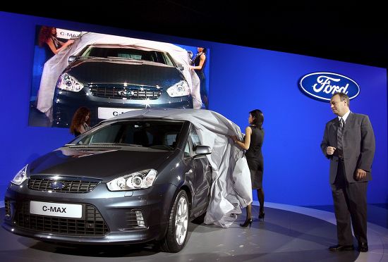 Model Unveils New Ford Cmax Car Editorial Stock Photo - Stock Image ...