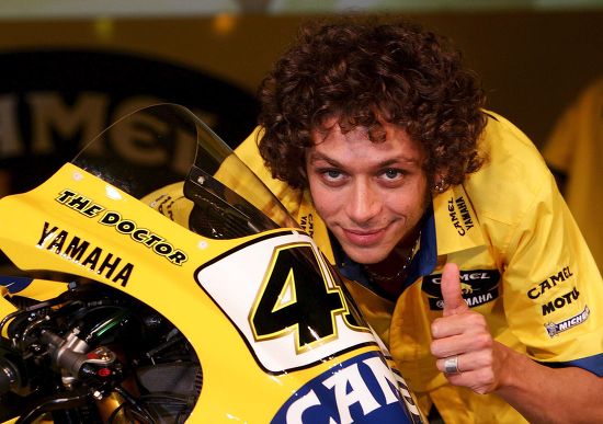 Italian Motorcycle Racer Valentino Rossi Gives Editorial Stock Photo ...