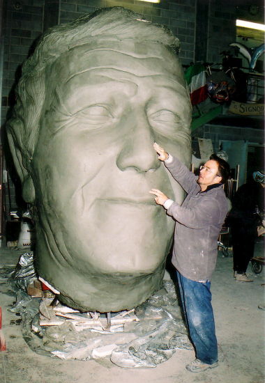 Sculptor Emilio Cinquini Makes Finals Touches Editorial Stock Photo ...
