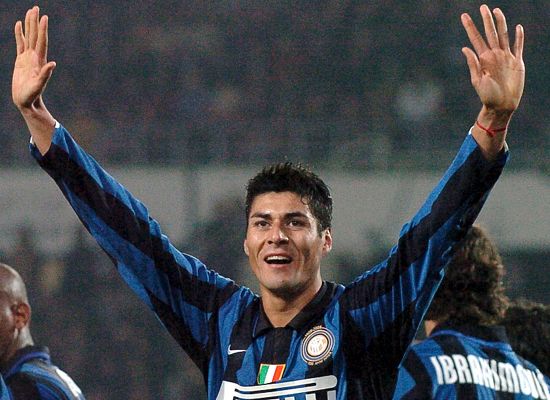 Argentinian Forward Julio Ricardo Cruz Inter Editorial Stock Photo ...