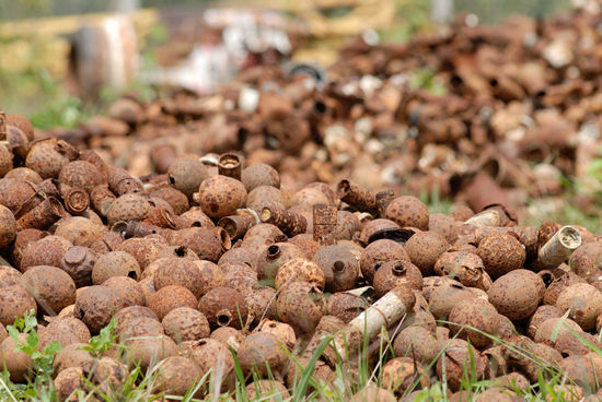 Masses Scrap Metal Recovered Remains Bombs Editorial Stock Photo ...