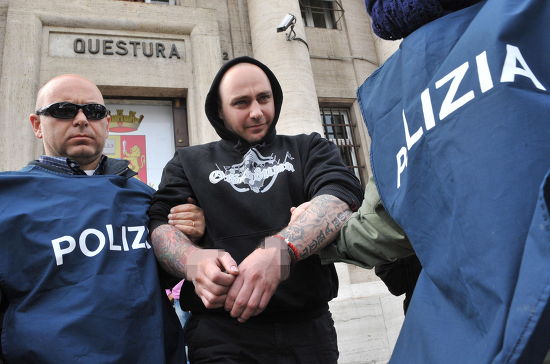 Italian Police Officers Haul Off Ivan Editorial Stock Photo - Stock ...