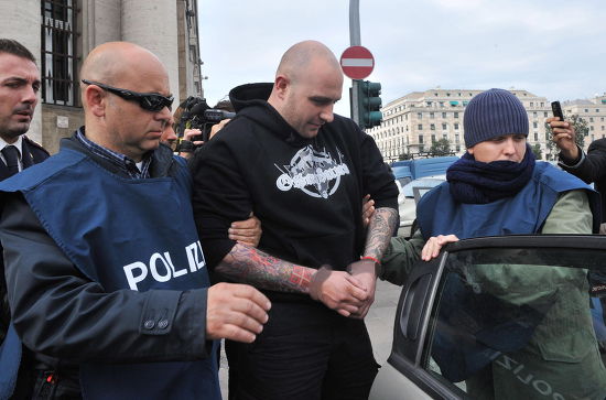 Italian Police Officers Haul Off Ivan Editorial Stock Photo - Stock ...