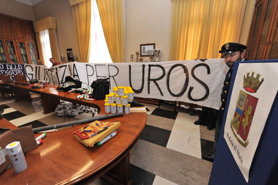 Italian Police Officers Show Objects Seized Editorial Stock Photo ...