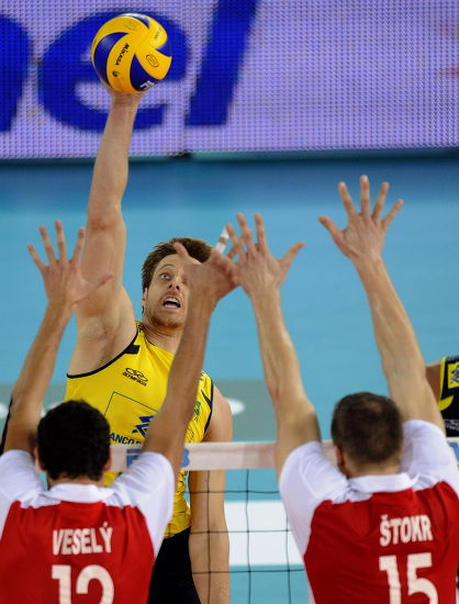 Brazilian Murilo Endres Action During Fivb Editorial Stock Photo ...