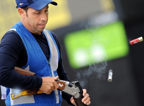 Ennio Falco Italy Empties His Gun Editorial Stock Photo - Stock Image ...
