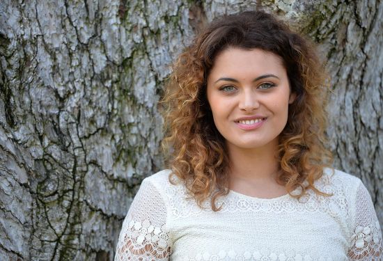 Italian Actress Laura Licchetta Poses During Editorial Stock Photo ...