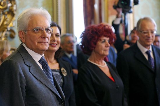 Italian Newly Elected Italian President Sergio Editorial Stock Photo ...
