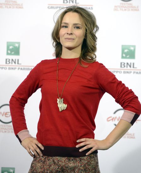 Italian Actress Maria Roveran Poses During Editorial Stock Photo ...