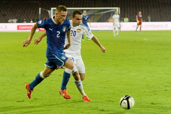 Ignazio Abate Italy Fights Ball Levon Editorial Stock Photo - Stock ...