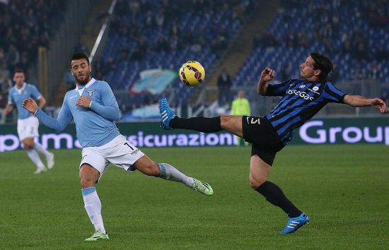 Lazios Felipe Anderson L Atalantas Nicolo Editorial Stock Photo - Stock ...