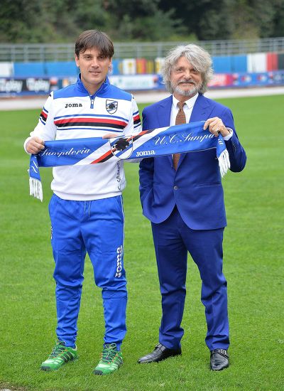 New Sampdorias Head Coach Vincenzo Montellla Editorial Stock Photo ...