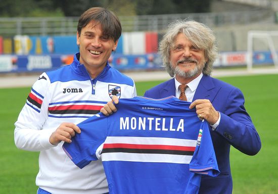 New Sampdorias Head Coach Vincenzo Montellla Editorial Stock Photo ...