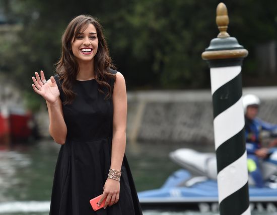 Italian Actress Simona Tabasco Poses Photographers Editorial Stock ...