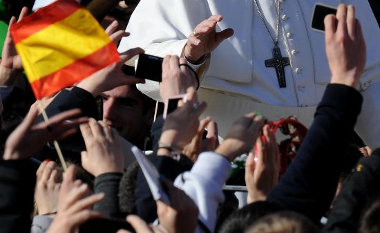 Hand Pope Francis C Seen Waving Editorial Stock Photo - Stock Image ...