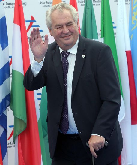Czech Republic President Milos Zeman Arrives Editorial Stock Photo ...