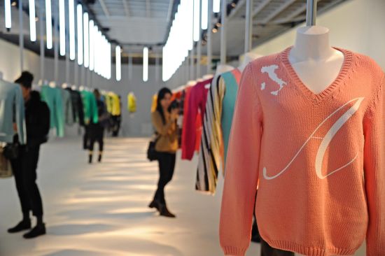 Visitors Observe Clothes Displayed Stand During Editorial Stock Photo ...