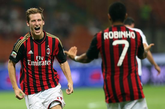 Midfielder Ac Milan Valter Birsa L Editorial Stock Photo - Stock Image ...