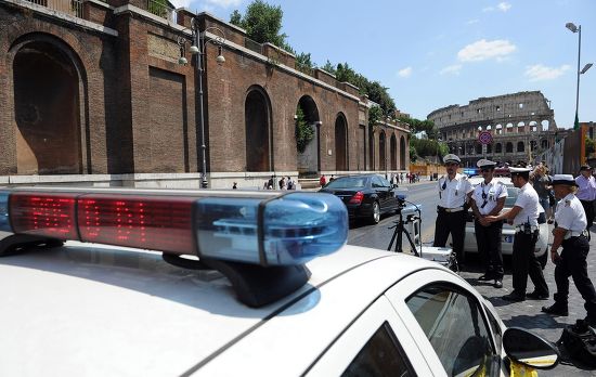 Municipal Police Officers Man Speed Trap Editorial Stock Photo - Stock ...