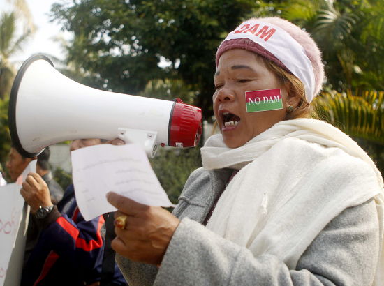 Kachin Woman Wearing Headband Sticker That Editorial Stock Photo ...