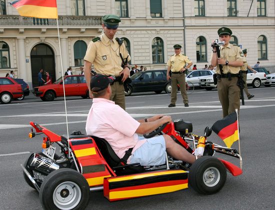 Motorized Cart German Soccer Fan Gets Editorial Stock Photo - Stock ...