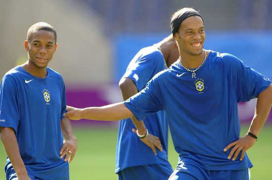 Picture Shows Brazilian Soccer Players Robinho Editorial Stock Photo ...
