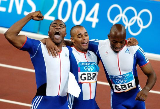 British Sprinters Jason Gardener Darren Campbell Editorial Stock Photo ...