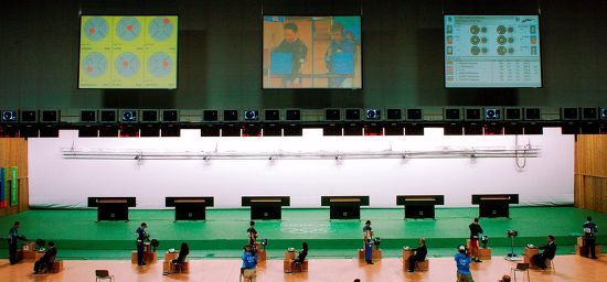 Overview Shows Menss Running Target Shooting Editorial Stock Photo ...