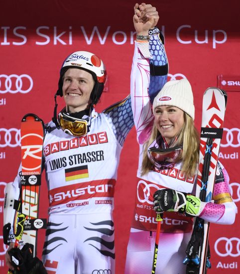 Winner Linus Strasser L Germany Podium Editorial Stock Photo - Stock ...