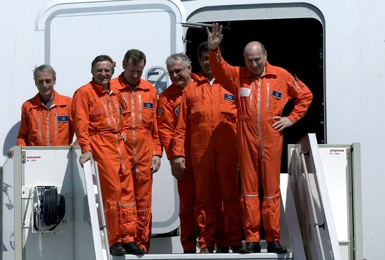Airbus A380 Test Pilots Flight Engineers Editorial Stock Photo - Stock ...