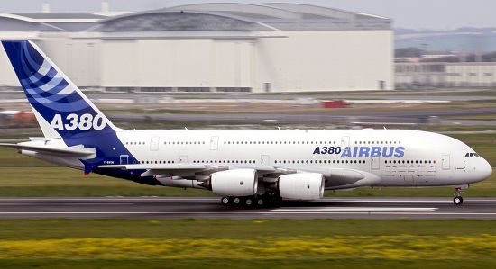 Prototype New Airbus A380 Rolls Slowly Editorial Stock Photo - Stock ...