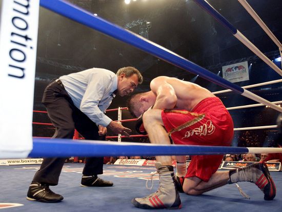 Germanys Mario Veit R Counted Out Editorial Stock Photo - Stock Image ...