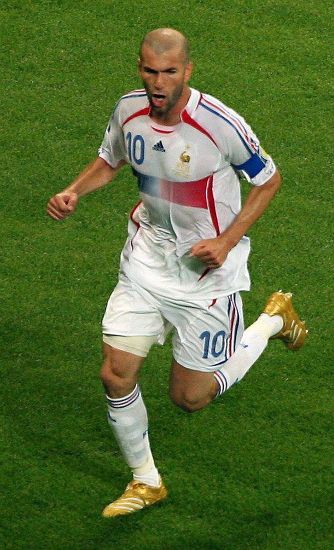 Zinedine Zidane France Celebrates After Scoring Editorial Stock Photo ...