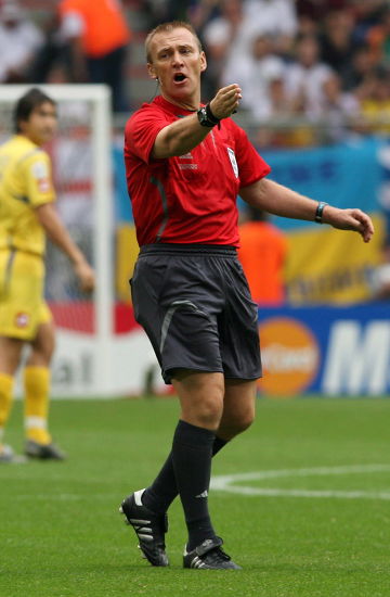 Referee Graham Poll England Gestures During Editorial Stock Photo ...