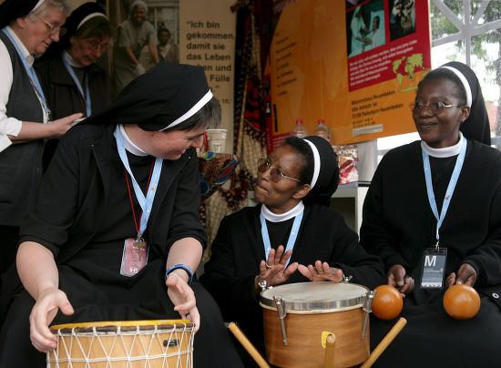 Nuns Play Drums 97th German Catholic Editorial Stock Photo - Stock ...