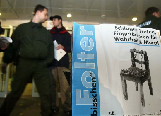 Two Police Officers Pass Poster Denouncing Editorial Stock Photo ...