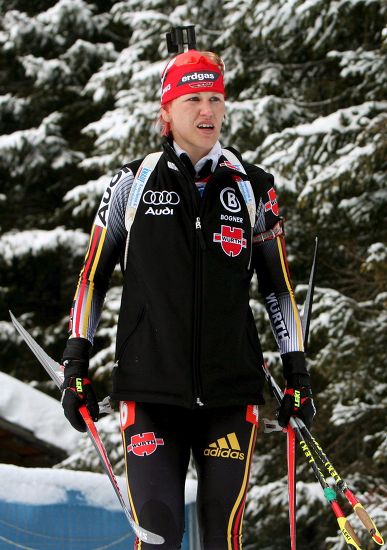 German Kati Wilhelm Walks Back Start Editorial Stock Photo - Stock ...