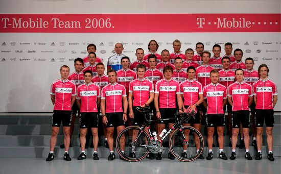 Cycling Pros Team Tmobile Pose Photographers Editorial Stock Photo ...