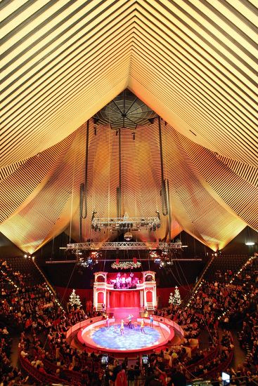 General View Interior Circus Tent During Editorial Stock Photo - Stock ...
