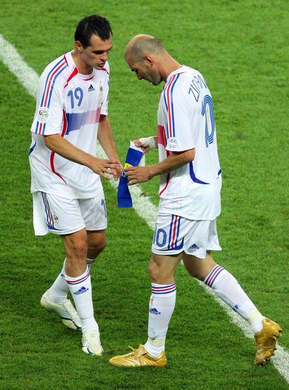 French Team Captain Zinedine Zidane R Editorial Stock Photo - Stock ...