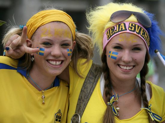 Swedish Supporters Pose Prior Group B Editorial Stock Photo - Stock ...